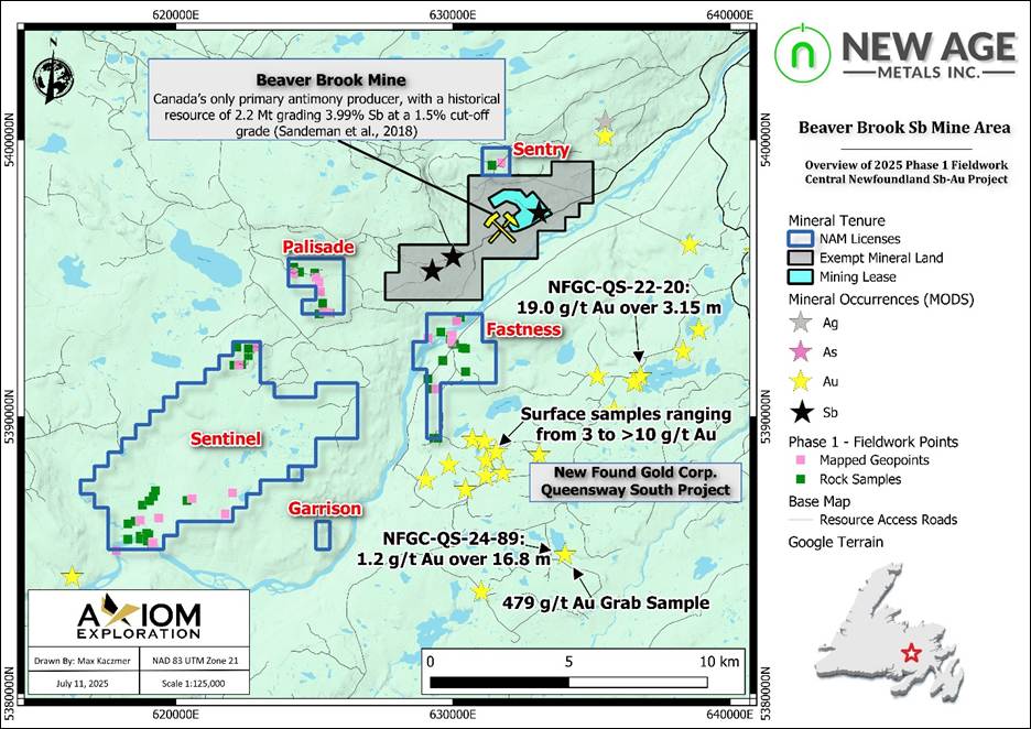 New Age Metals Completes Phase 1 Antimony-Gold Field Reconnaissance ...