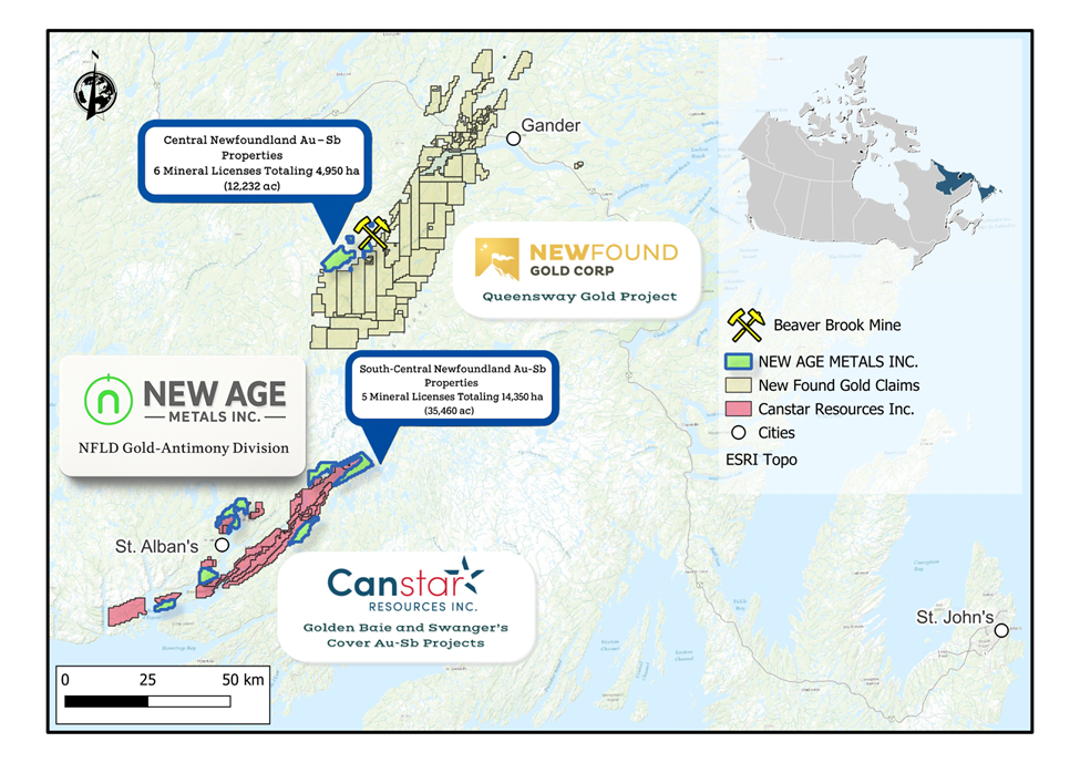 New Age Metals Set to Explore its Gold-Antimony Properties in ...